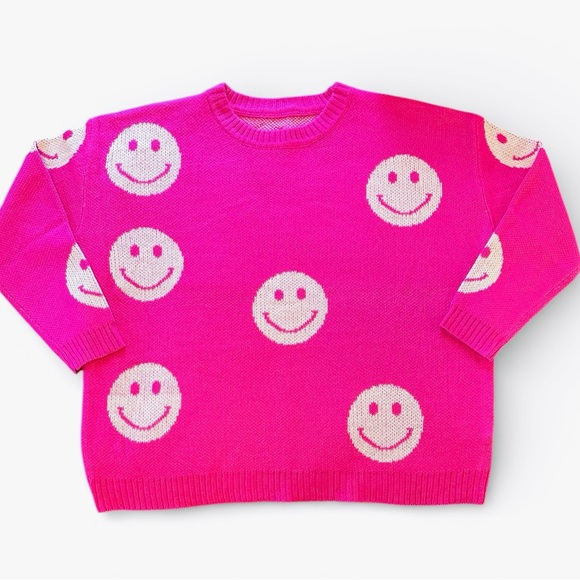 Sassy Shortcake | Sweaters | New Miles Of Smiles Pink Sweater Large ...